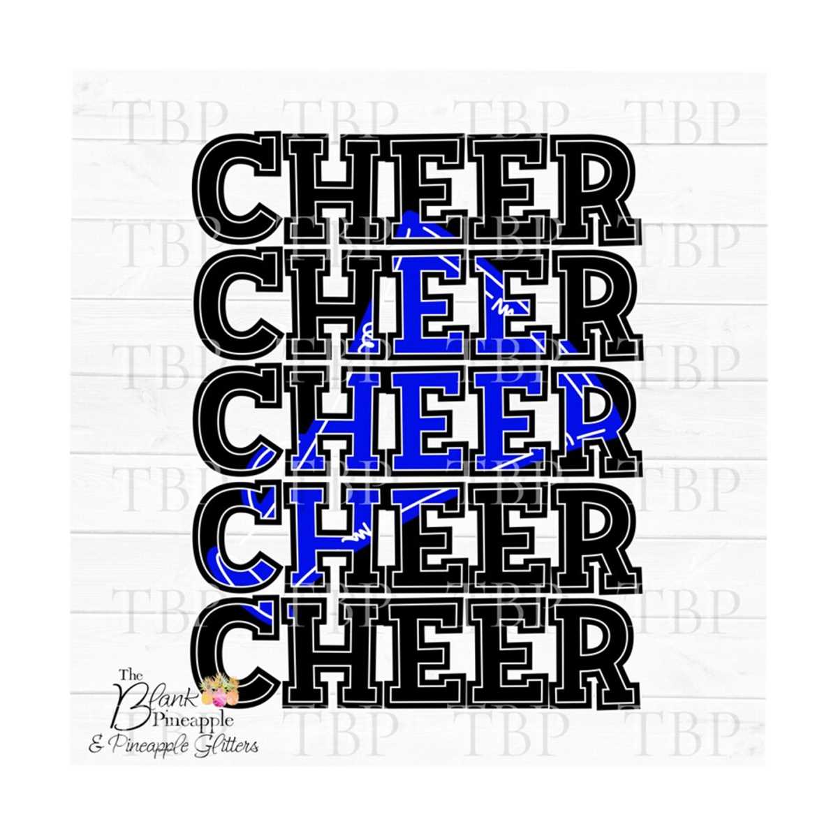 Cheer Design PNG Cheer Cheer Megaphone Black and Blue PNG 3 | Inspire ...