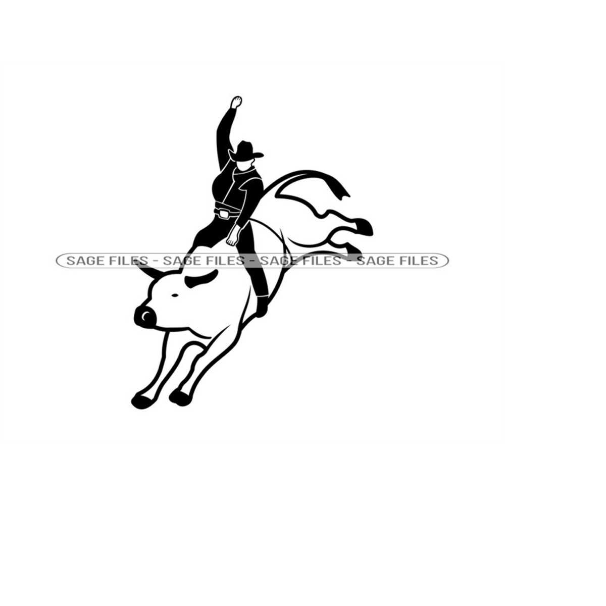 Bull Riding 2 Svg, Bull Riding Svg, Rodeo Svg, Cowboy Svg, R | Inspire ...