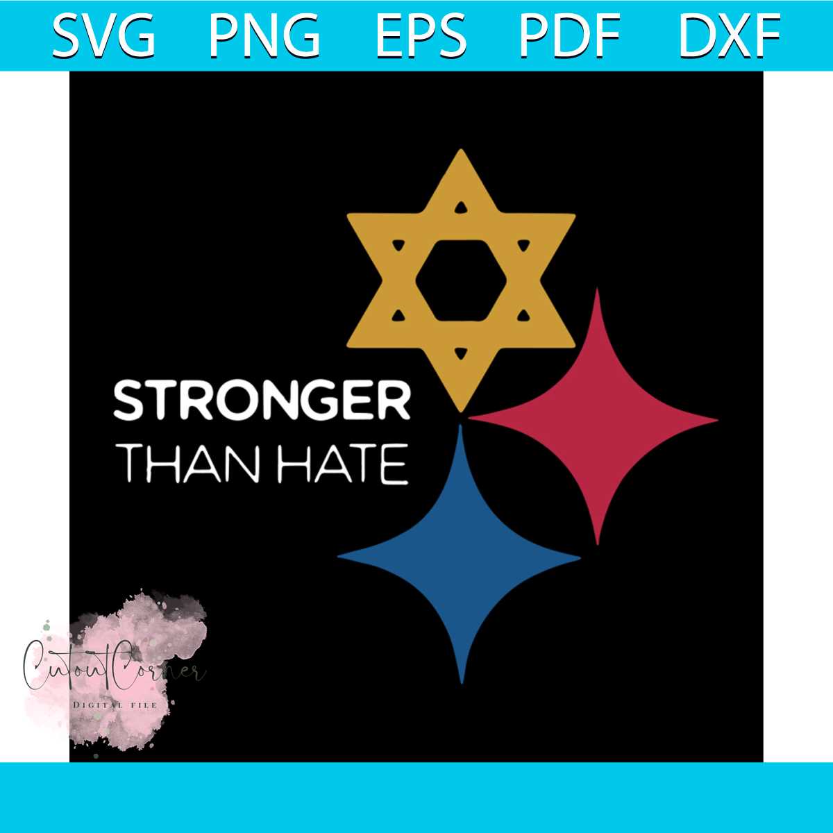 Stronger Than Hate Svg Inspire Uplift