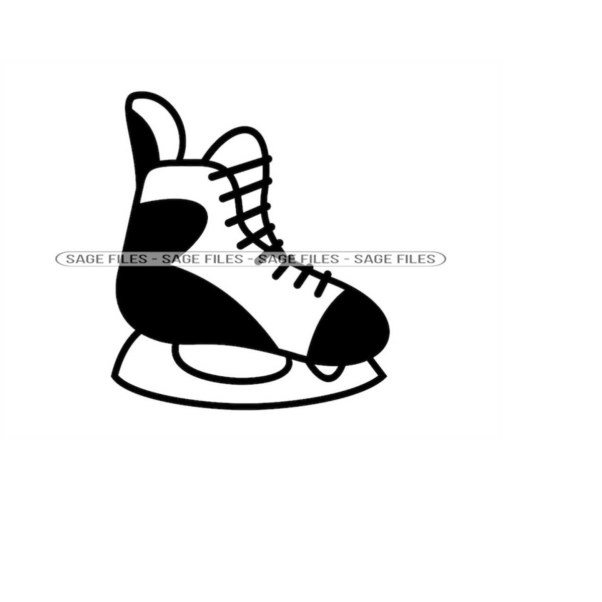 Hockey Skate SVG, Hockey Svg, Ice Skating Svg, Hockey Clipar | Inspire ...