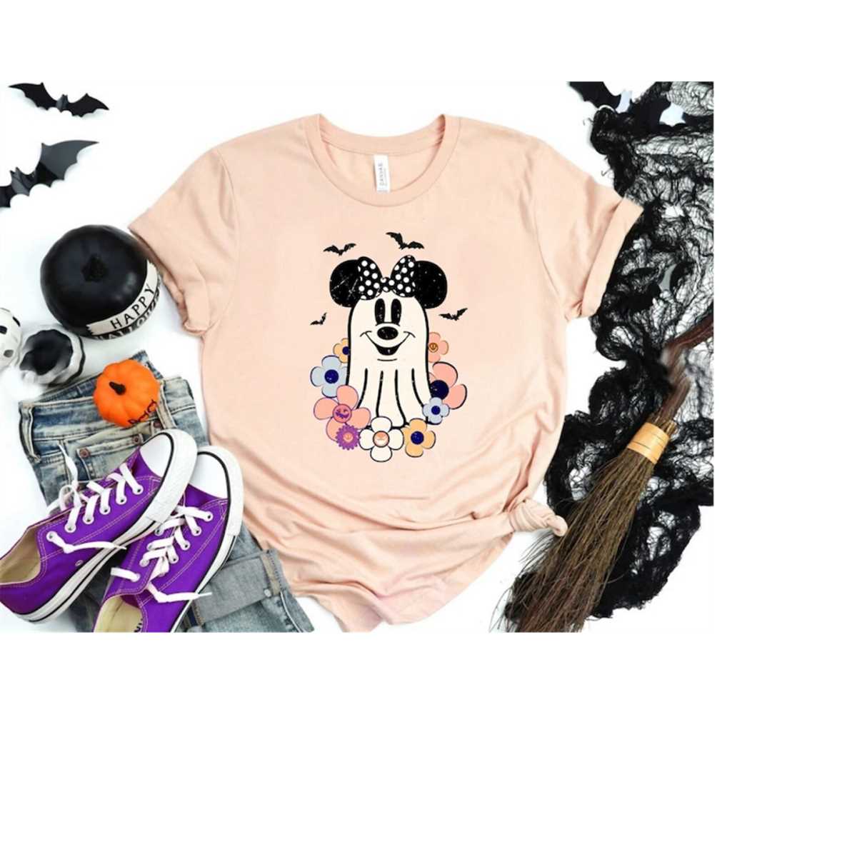 Minnie Ghost Spooky Season Shirt, Minnie Boo Halloween Shir | Inspire ...