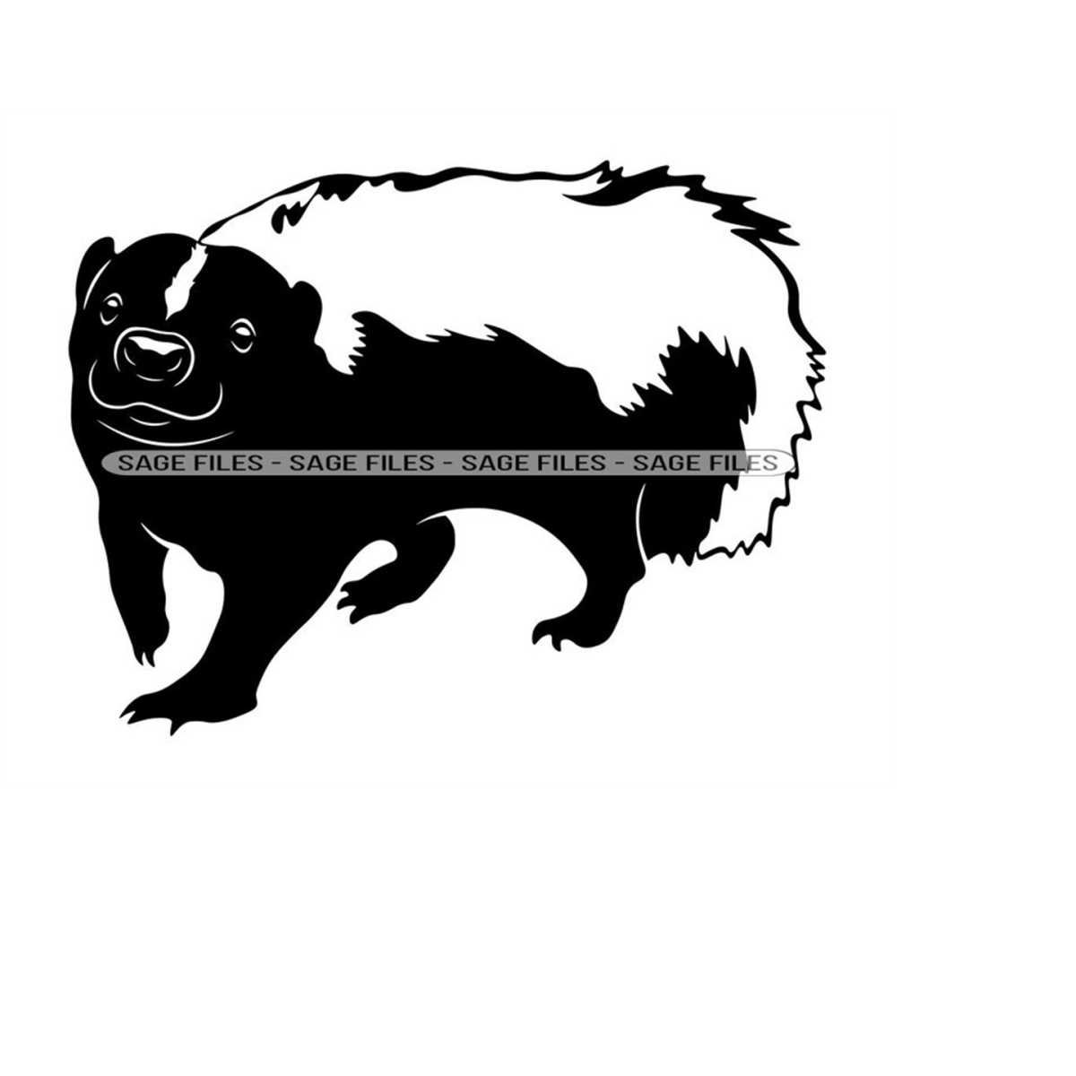 Skunk 6 SVG, Skunk SVG, Skunk PNG, Skunk Design, Skunk Clipa | Inspire Uplift