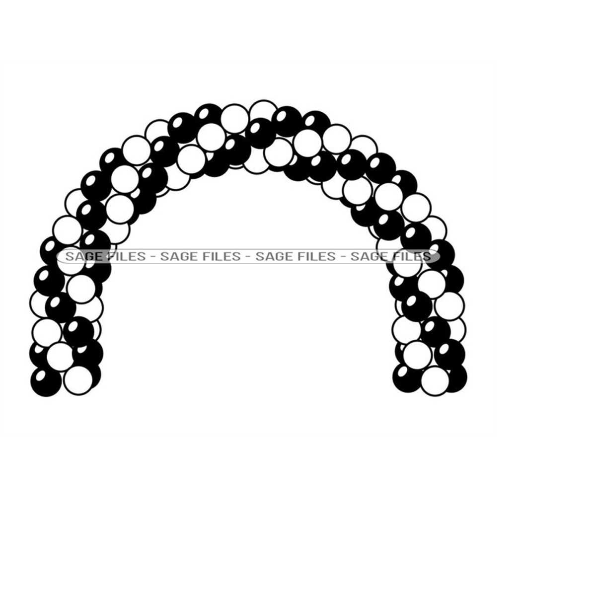 Balloon Arch SVG, Balloons Svg, Party Svg, Birthday Svg, Cli | Inspire ...