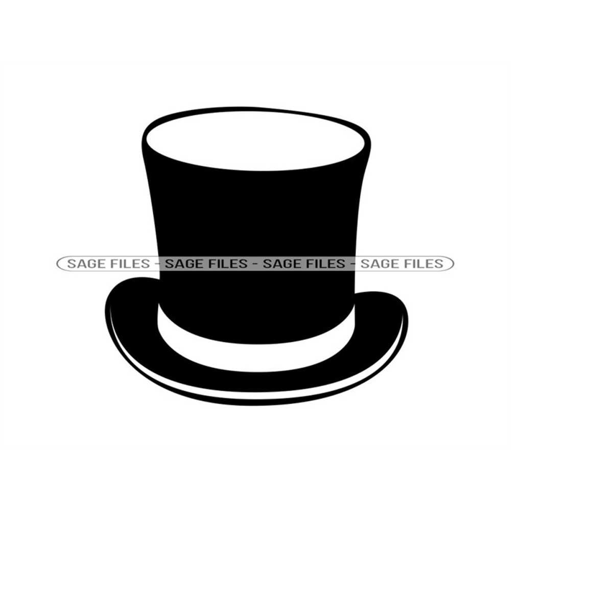 Top Hat 8 SVG, Top Hat Svg, Hat SVG, Retro Hat Svg, Hat Clip - Inspire ...