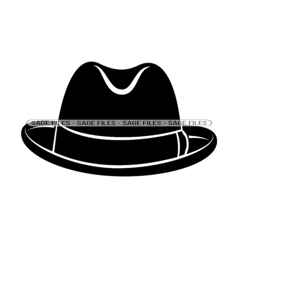 Fedora Hat 2 SVG, Fedora Hat SVG, Hat Svg, Fedora Hat Clipar | Inspire ...