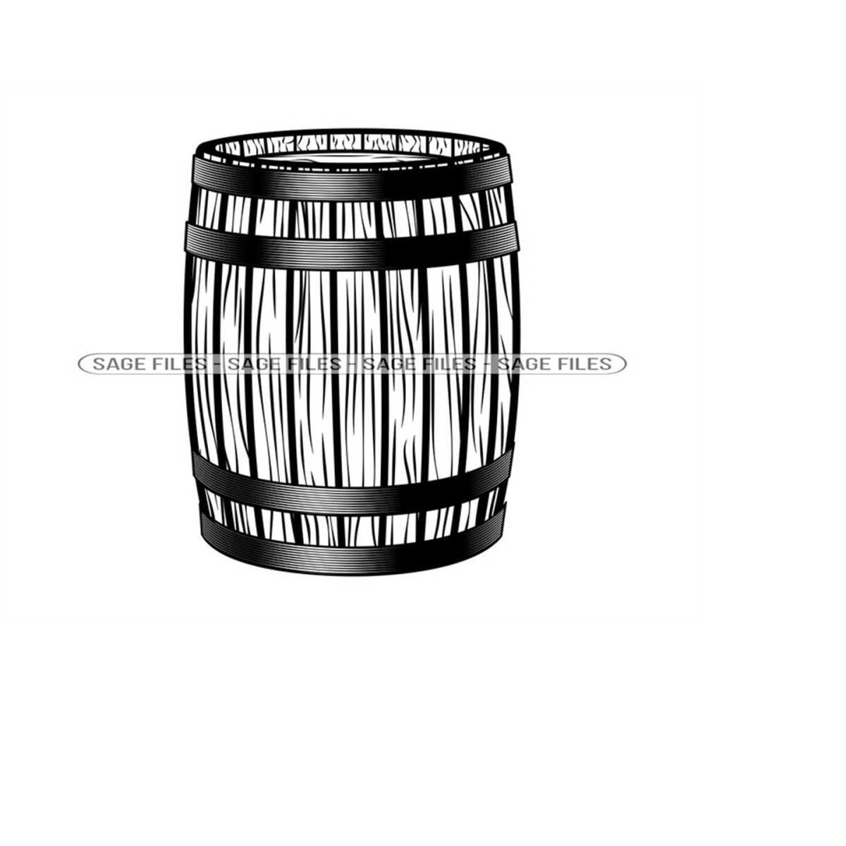 Wood Barrel SVG, Barrel Svg, Barrel Clipart, Barrel Files fo | Inspire ...