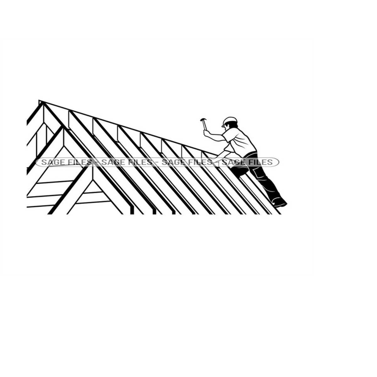 Roof Worker SVG, Builder Svg, Contractor Svg, Roofer Svg, Ro - Inspire ...
