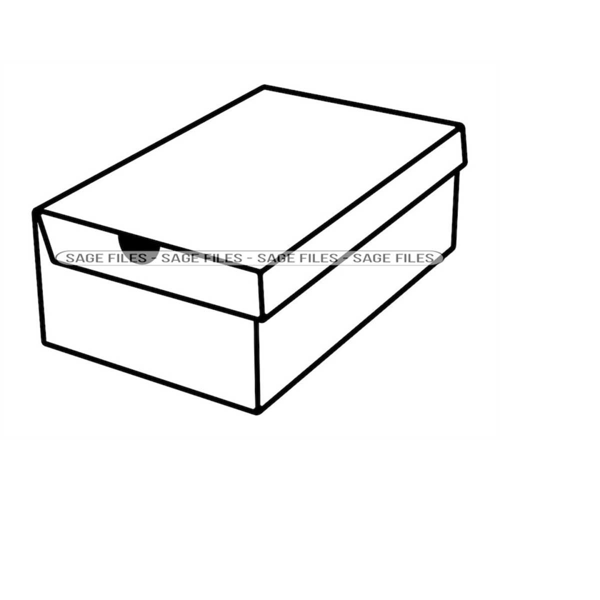 Shoe Box SVG, Shoe Box Clipart, Shoe Box Files for Cricut, S - Inspire ...