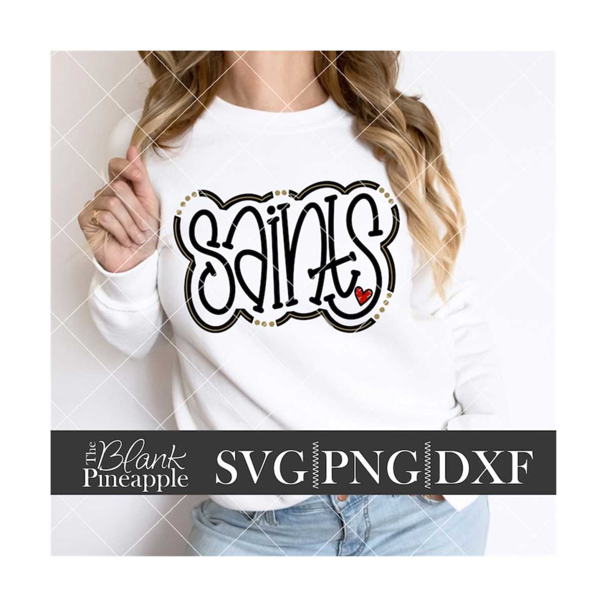 Saints SVG Cut File, Saints Mascot SVG, Dxf, and png Digital | Inspire ...