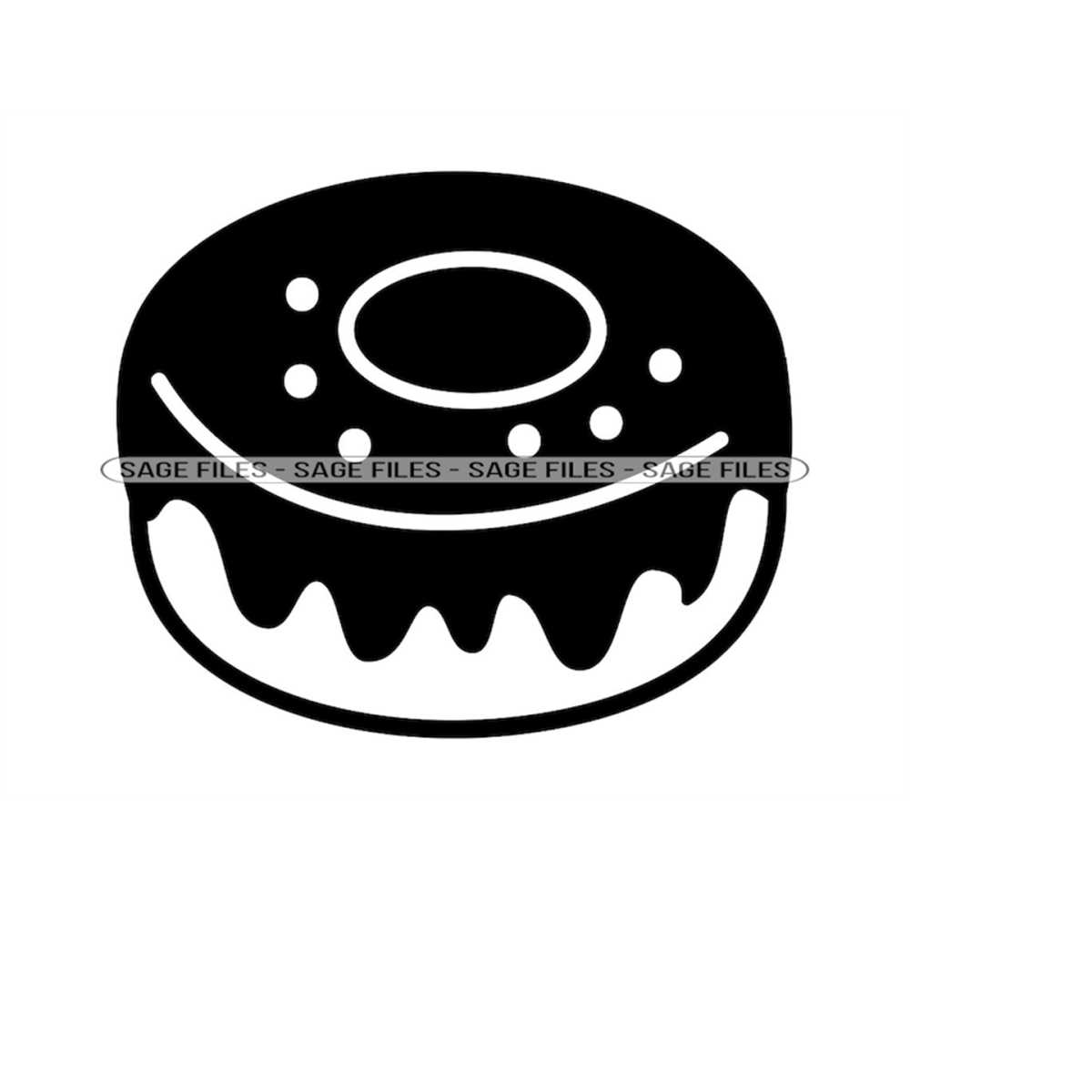 Donut 2 SVG, Donut SVG, Doughnut SVG, Donut Clipart, Donut C - Inspire ...