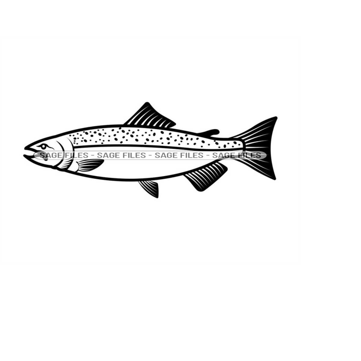 Chinook Salmon SVG, Fishing Svg, Fish Svg, Fishing Clipart, - Inspire ...