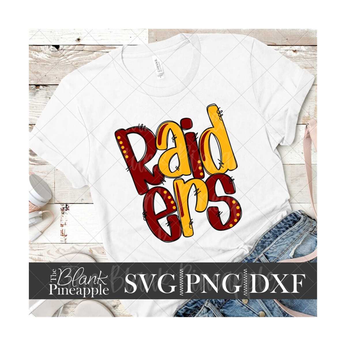 Raiders SVG Cut File, Raiders Doodle SVG, Dxf, and png Digit | Inspire ...