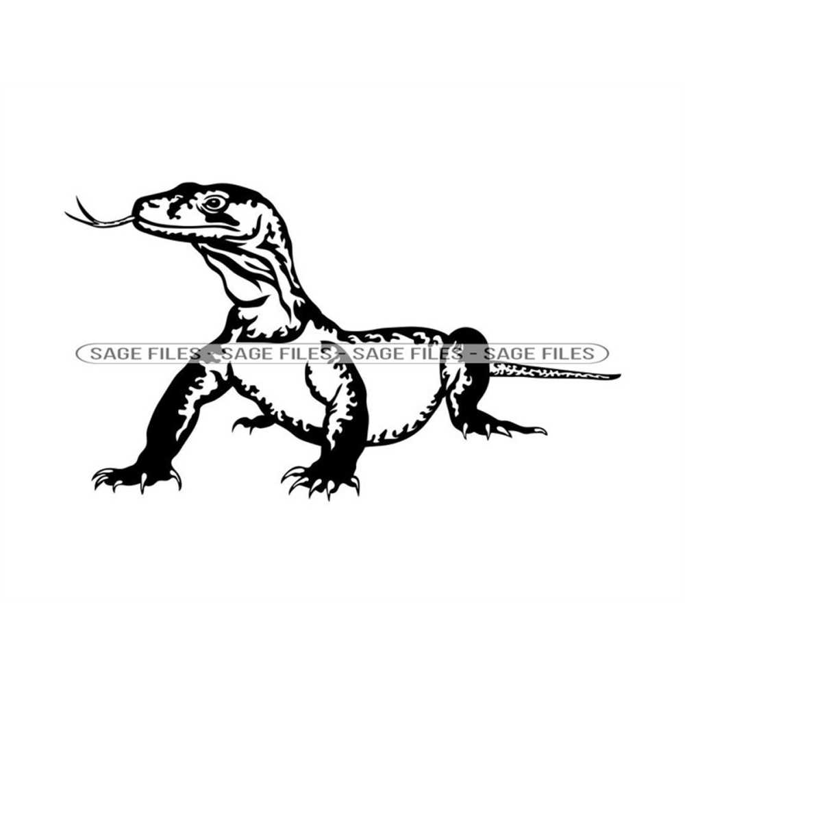 Komodo Dragon SVG, Lizard Svg, Reptile Svg, Komodo Dragon Cl - Inspire ...