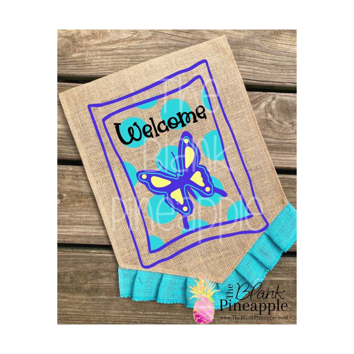 Garden Flag SVG Cut File, Welcome Butterfly Cut File Png, Sv | Inspire ...