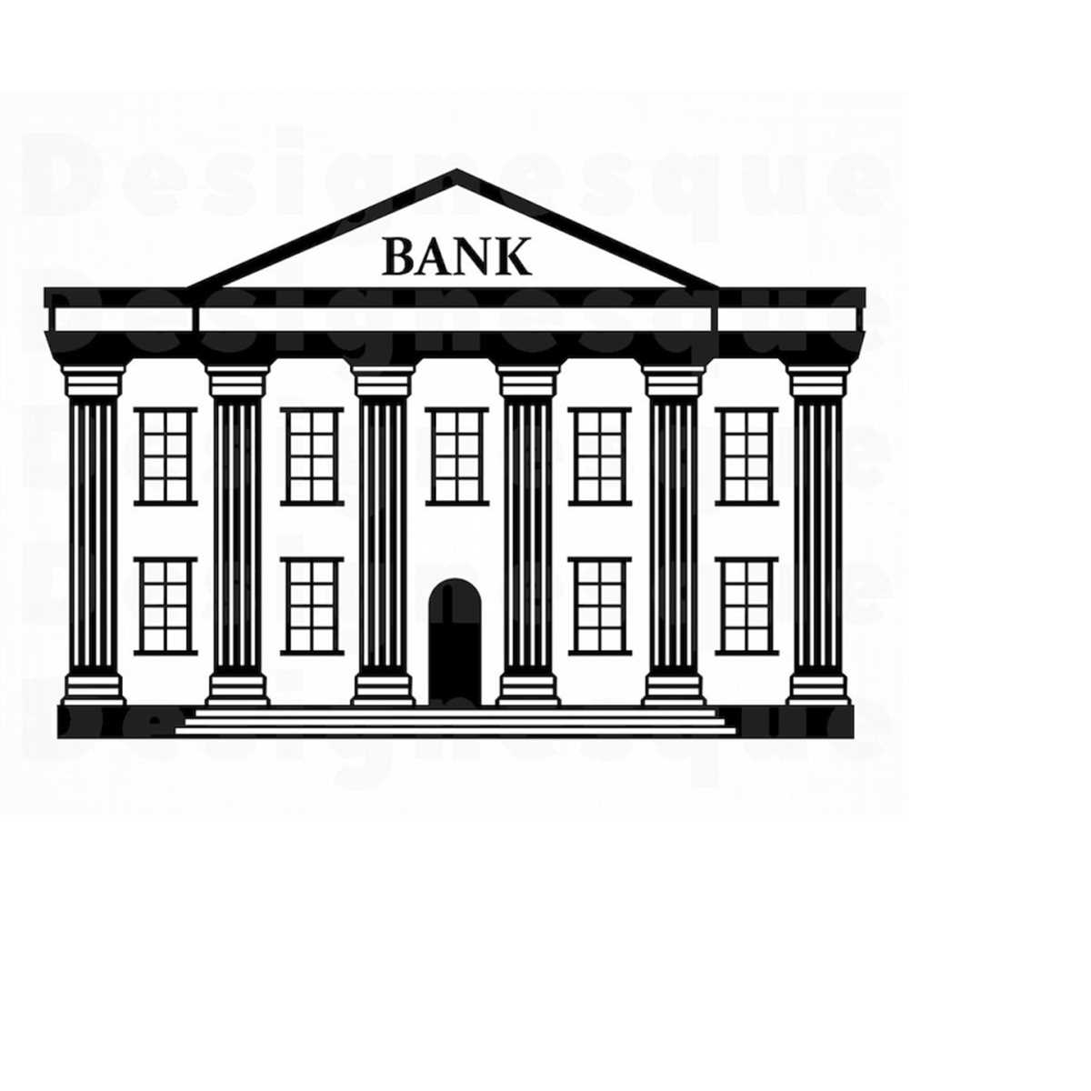 Bank SVG, Banking Svg, Money Svg, Bank Clipart, Bank Files f - Inspire ...