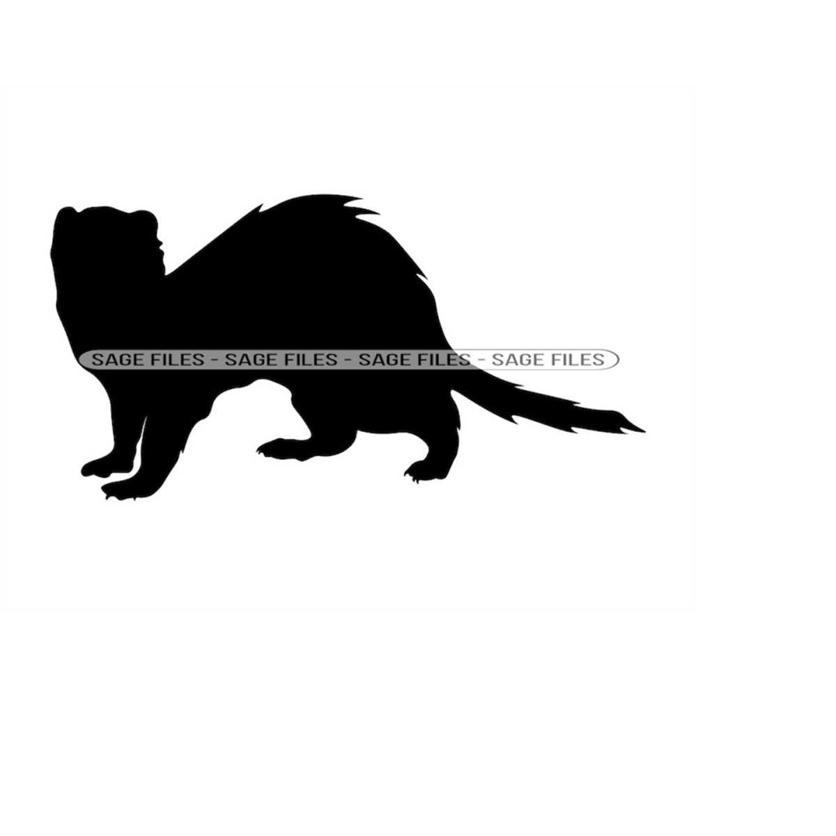 Ferret Silhouette SVG, Ferret SVG, Ferret PNG, Ferret Design - Inspire ...
