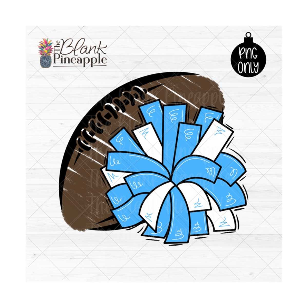 Cheer Design PNG, Cheer Pom Pom and Chalky Football in Light | Inspire ...