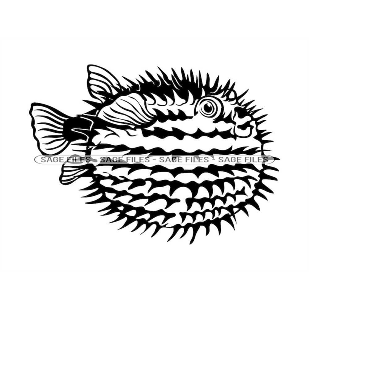 Puffer Fish SVG, Fish Svg, Puffer Fish Clipart, Puffer Fish | Inspire ...