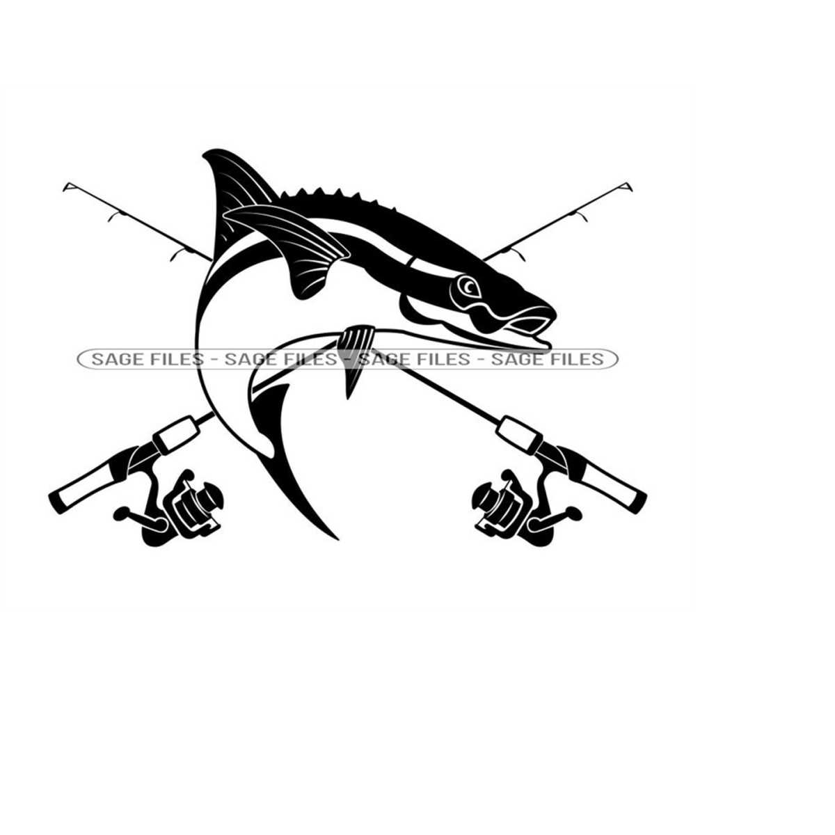 Cobia Fishing 2 SVG, Fishing Logo Svg, Fish Svg, Fishing Cli - Inspire ...