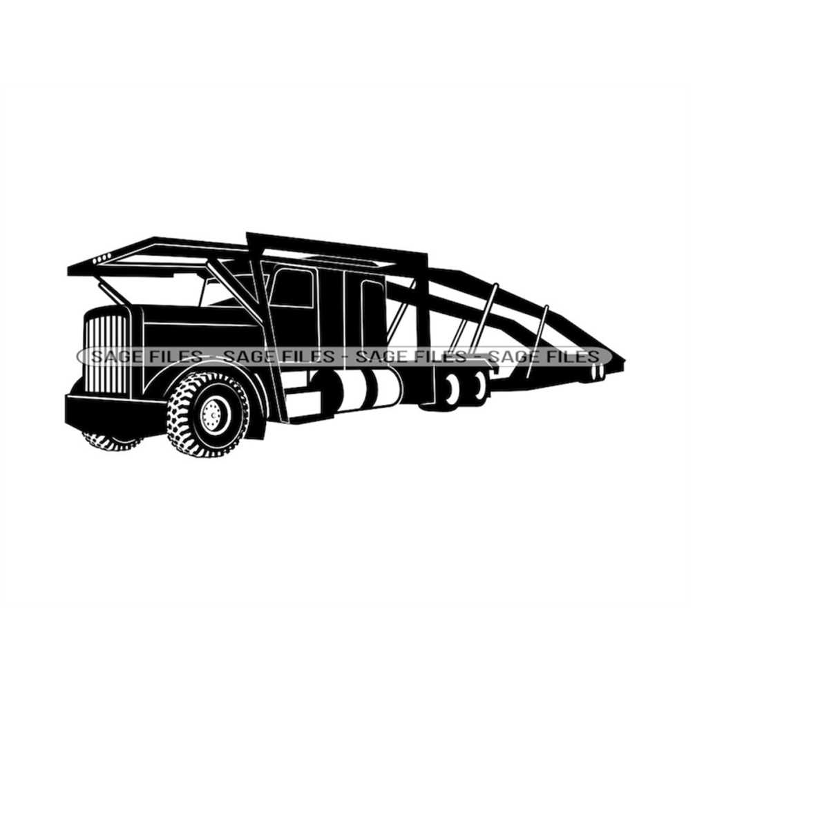 Car Carrier Truck SVG, Truck Svg, Trucker Svg, Trucking, Cli - Inspire ...