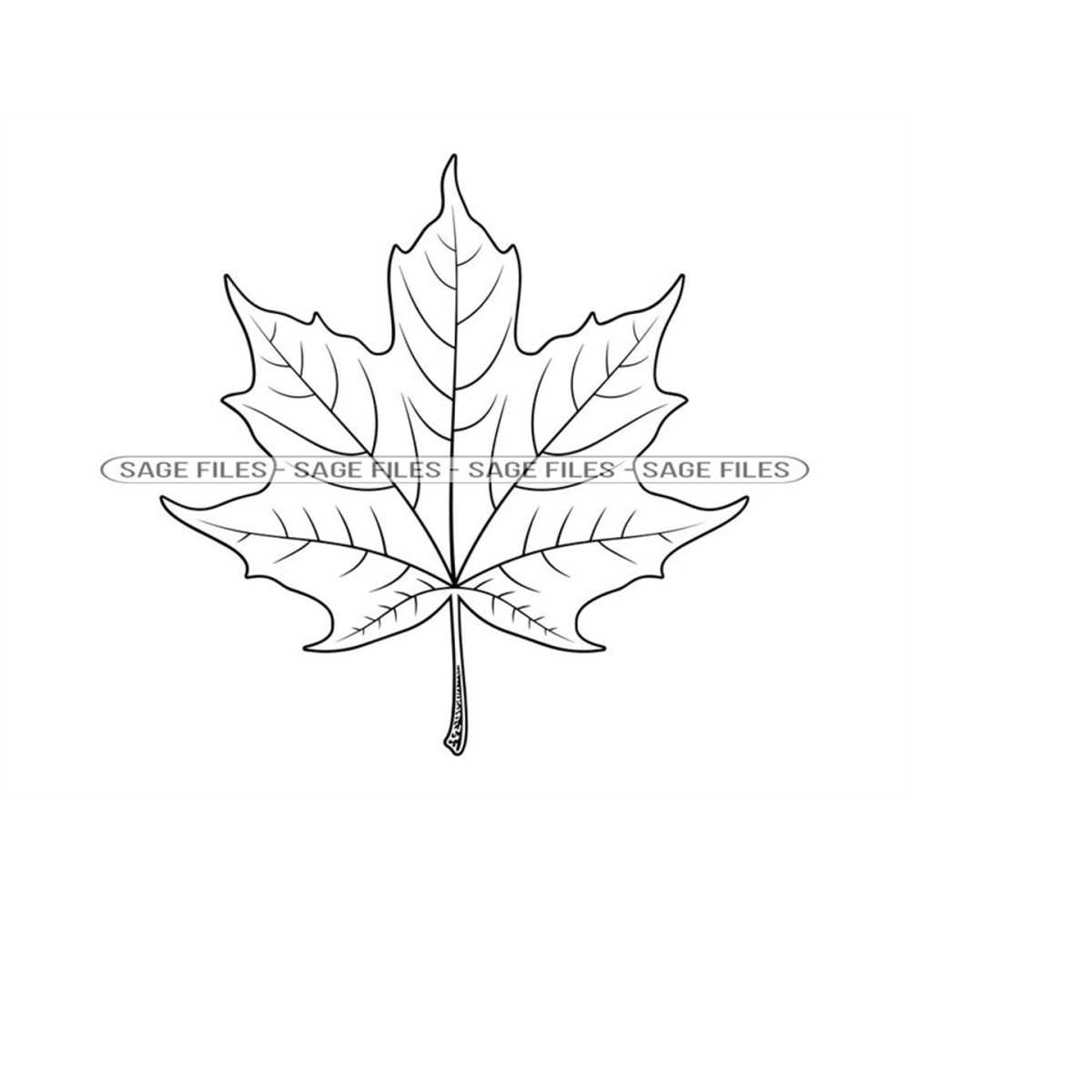 Maple Leaf Outline SVG, Maple Leaf Svg, Autumn Svg, Maple Le - Inspire ...