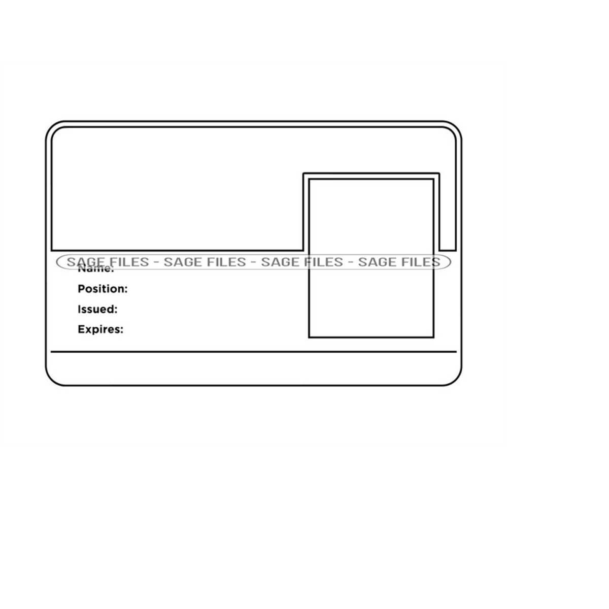 ID Card Outline Svg, ID Card Svg, ID Svg, Drivers Licence Sv | Inspire ...
