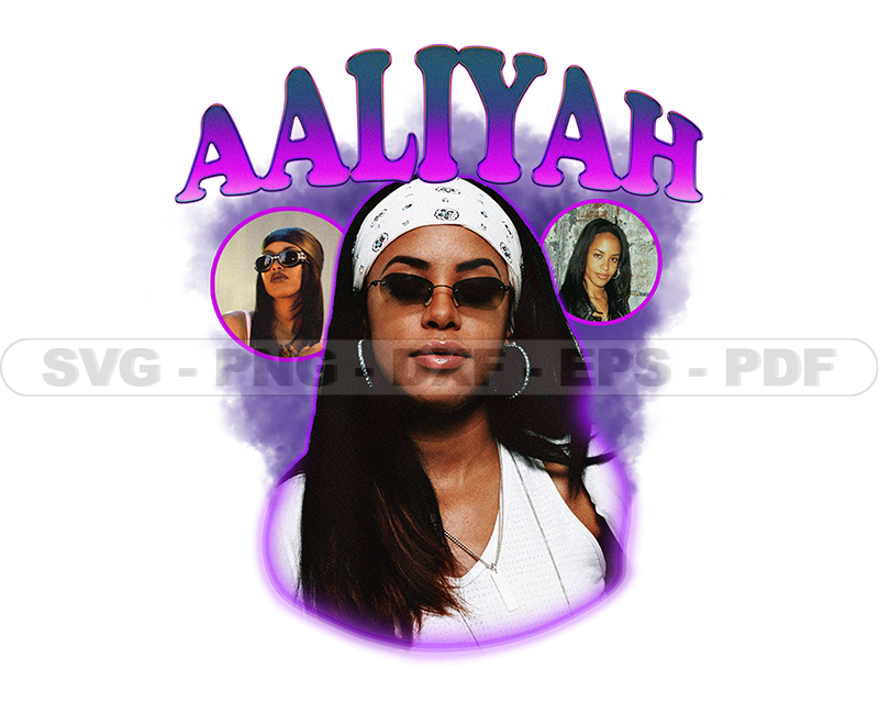Aaliyah Png Digital Download, Svg Tshirt designs, Rock Bands - Inspire ...