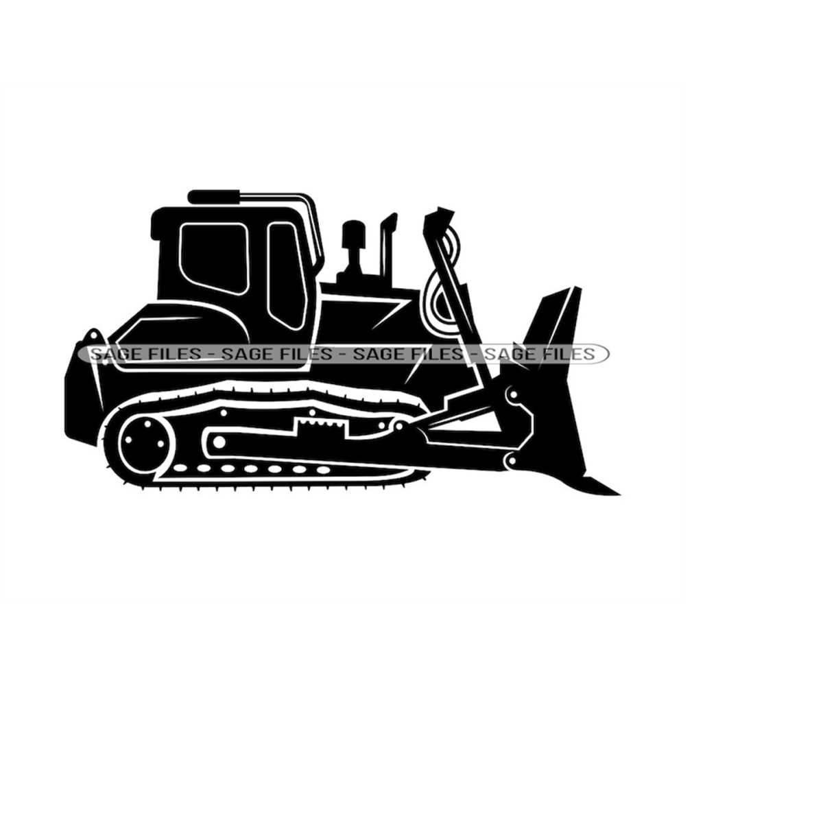 Bulldozer 2 SVG, Heavy Equipment, Bulldozer Clipart, Bulldoz - Inspire ...