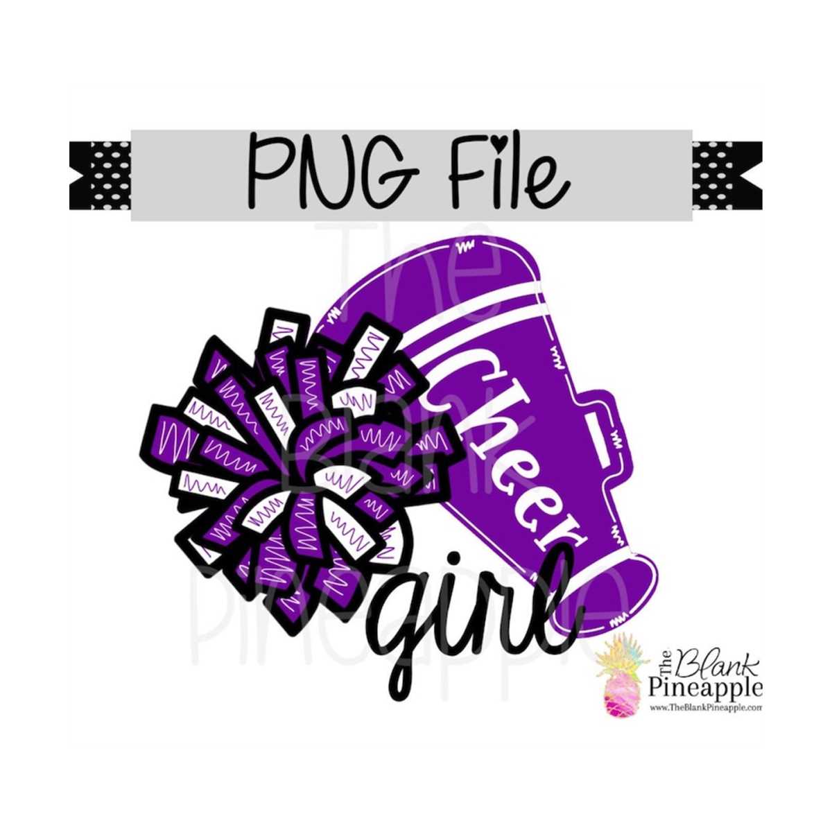 Cheer Design PNG Cheer Girl Purple and White PNG 300dpi Cl - Inspire Uplift