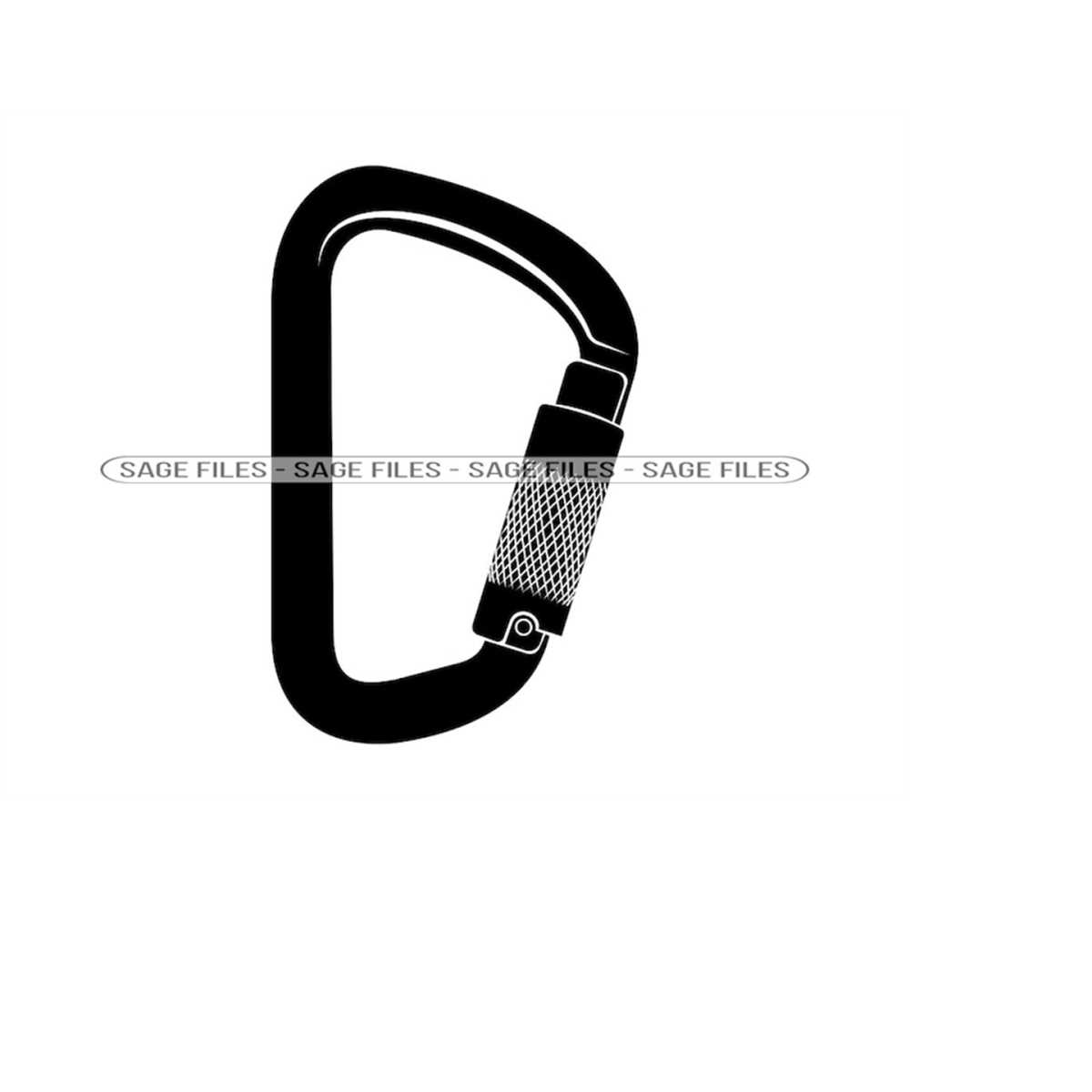 Carabiner 4 SVG, Carabiner SVG, Keychain Svg, Carabiner Clip - Inspire ...
