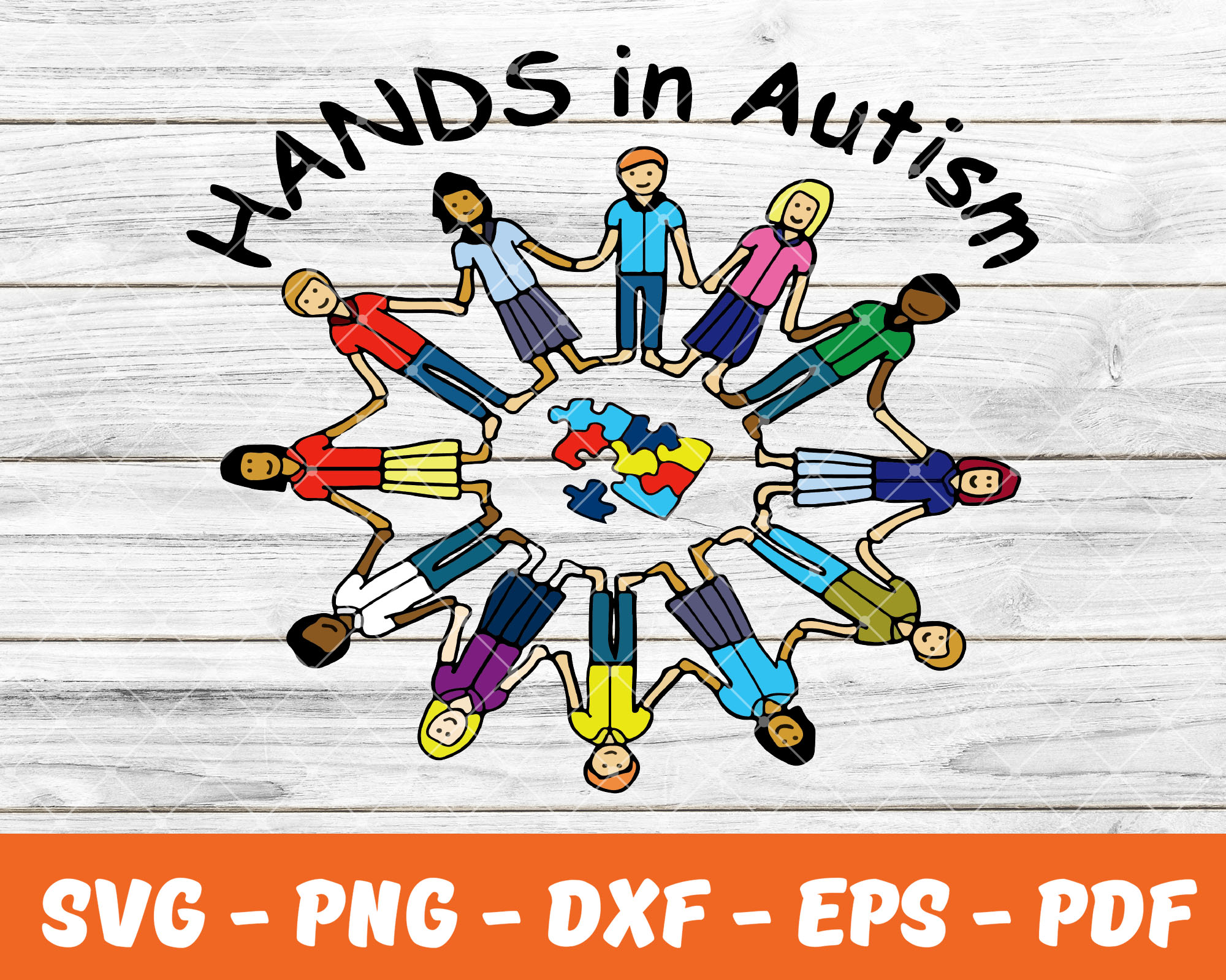 Hand in hand autism,Autism Svg | Inspire Uplift