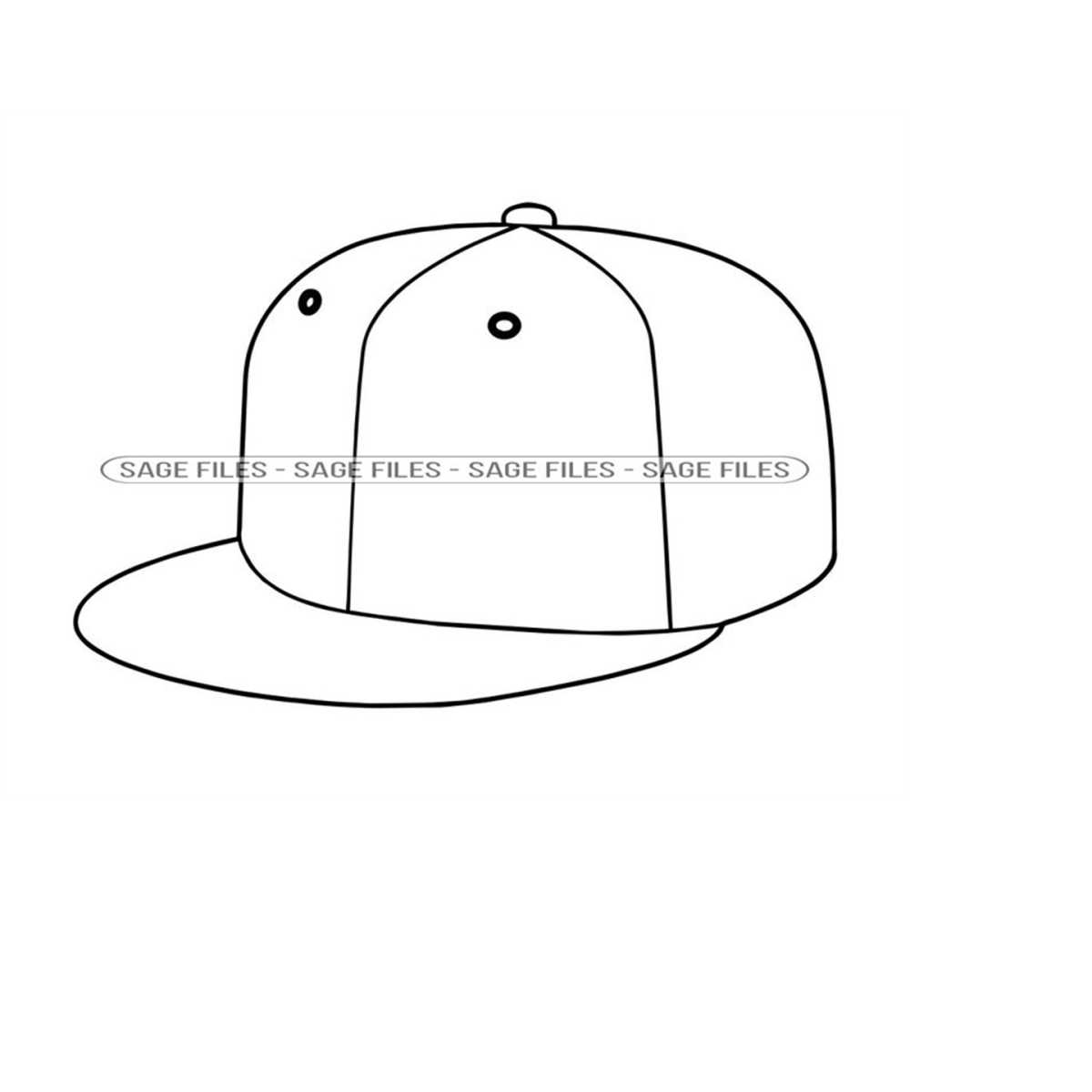 Baseball Cap Outline 10 SVG, Baseball Cap SVG, Hat Svg, Base | Inspire ...