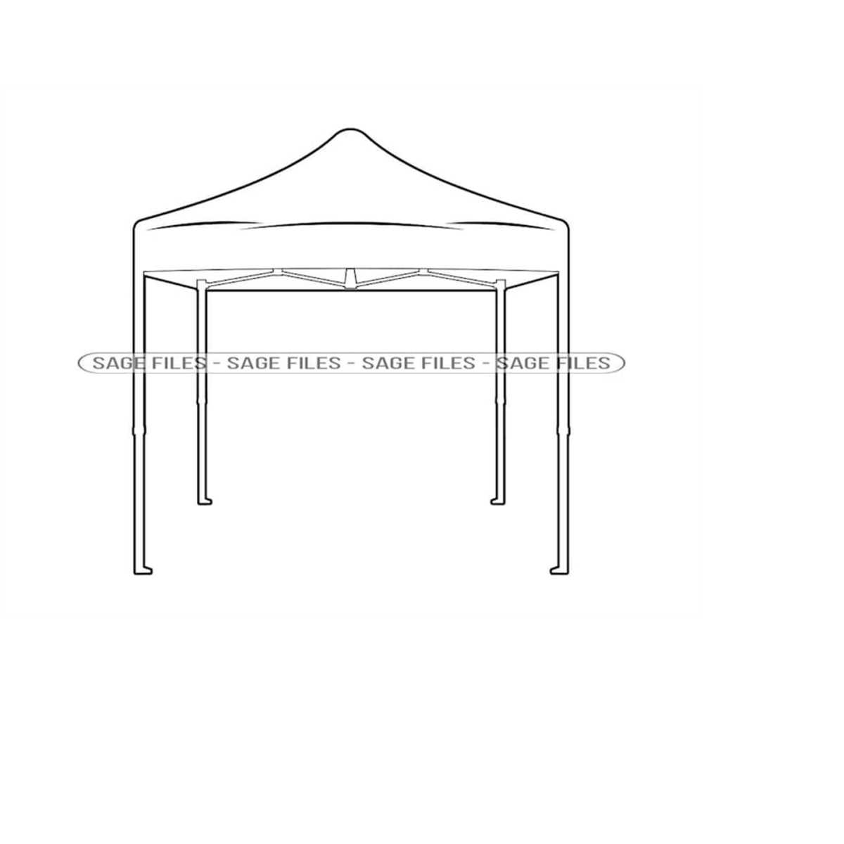 Outdoor Event Tent Outline SVG, Tent Svg, Party Svg, Birthda | Inspire ...