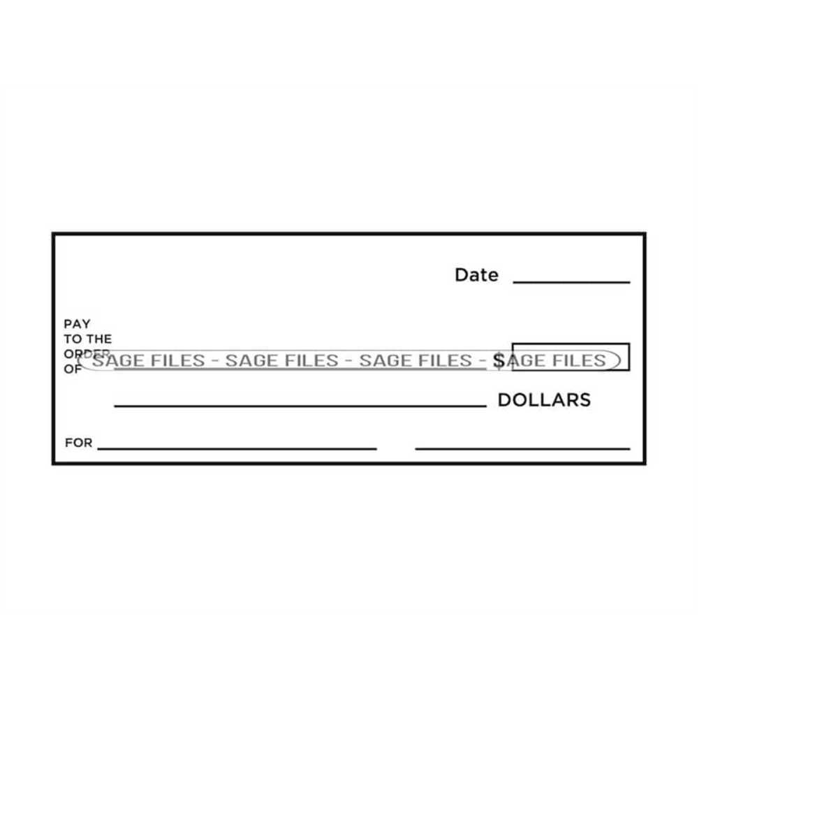 Check Template SVG, Blank Check Svg, Bank Account Svg, Money | Inspire ...