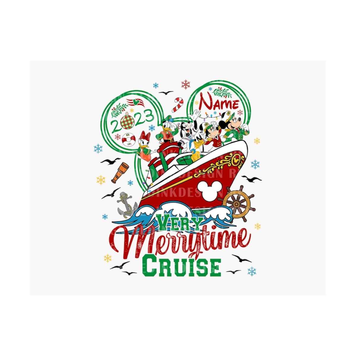 Personalized Christmas Cruise PNG, Very Merrytime Cruise PNG - Inspire ...