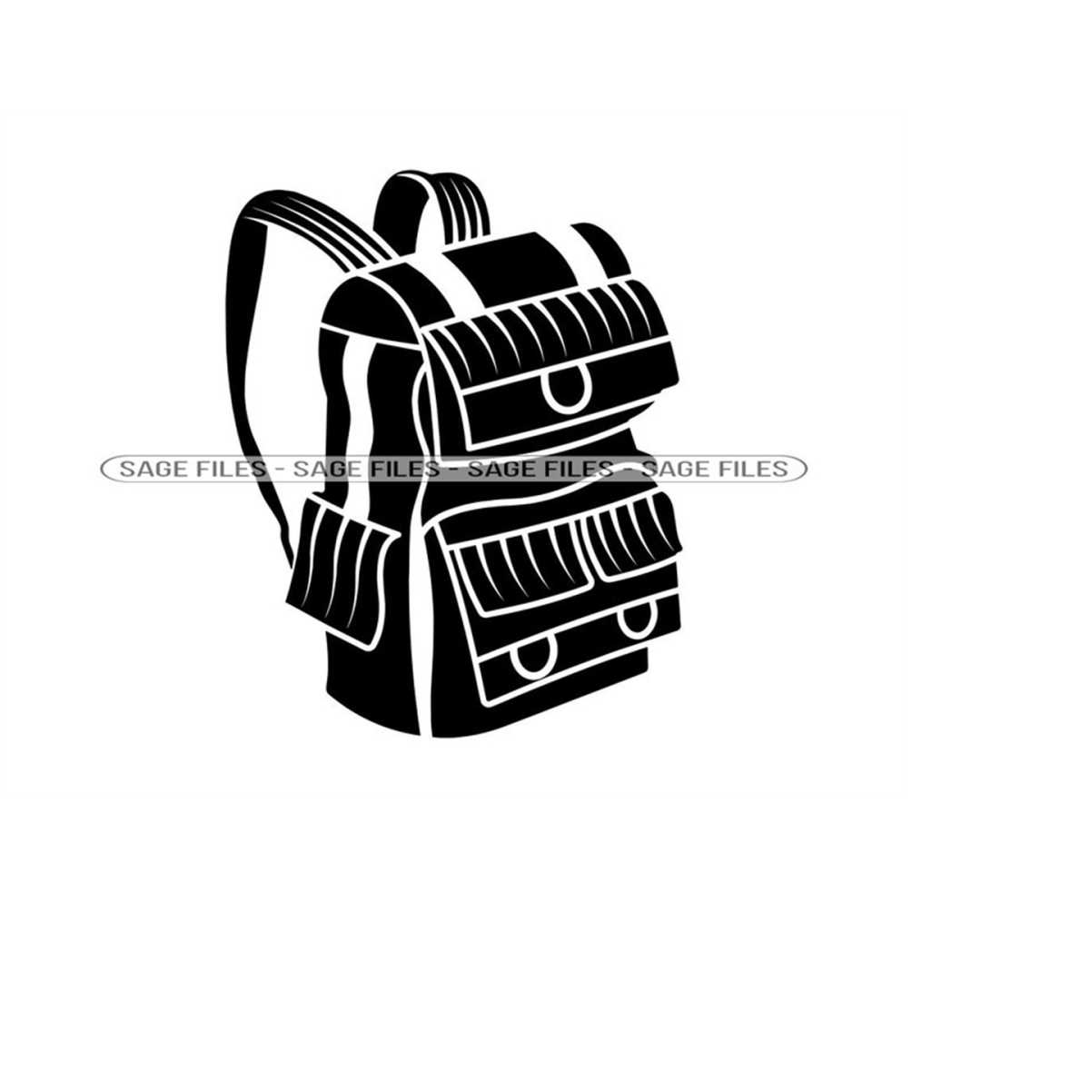 Backpack 9 SVG, Bookbag SVG, School, Knapsack, Backpack Clip | Inspire ...