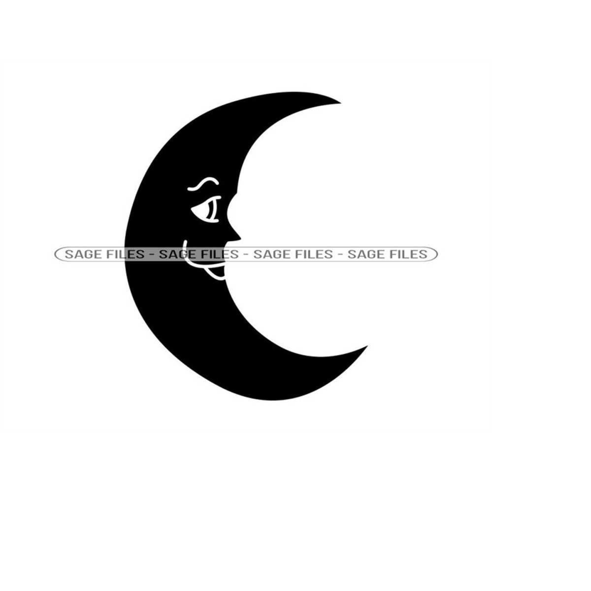 Moon 6 SVG, Moon Svg, Night Svg, Bedtime Svg, Moon Clipart, - Inspire ...