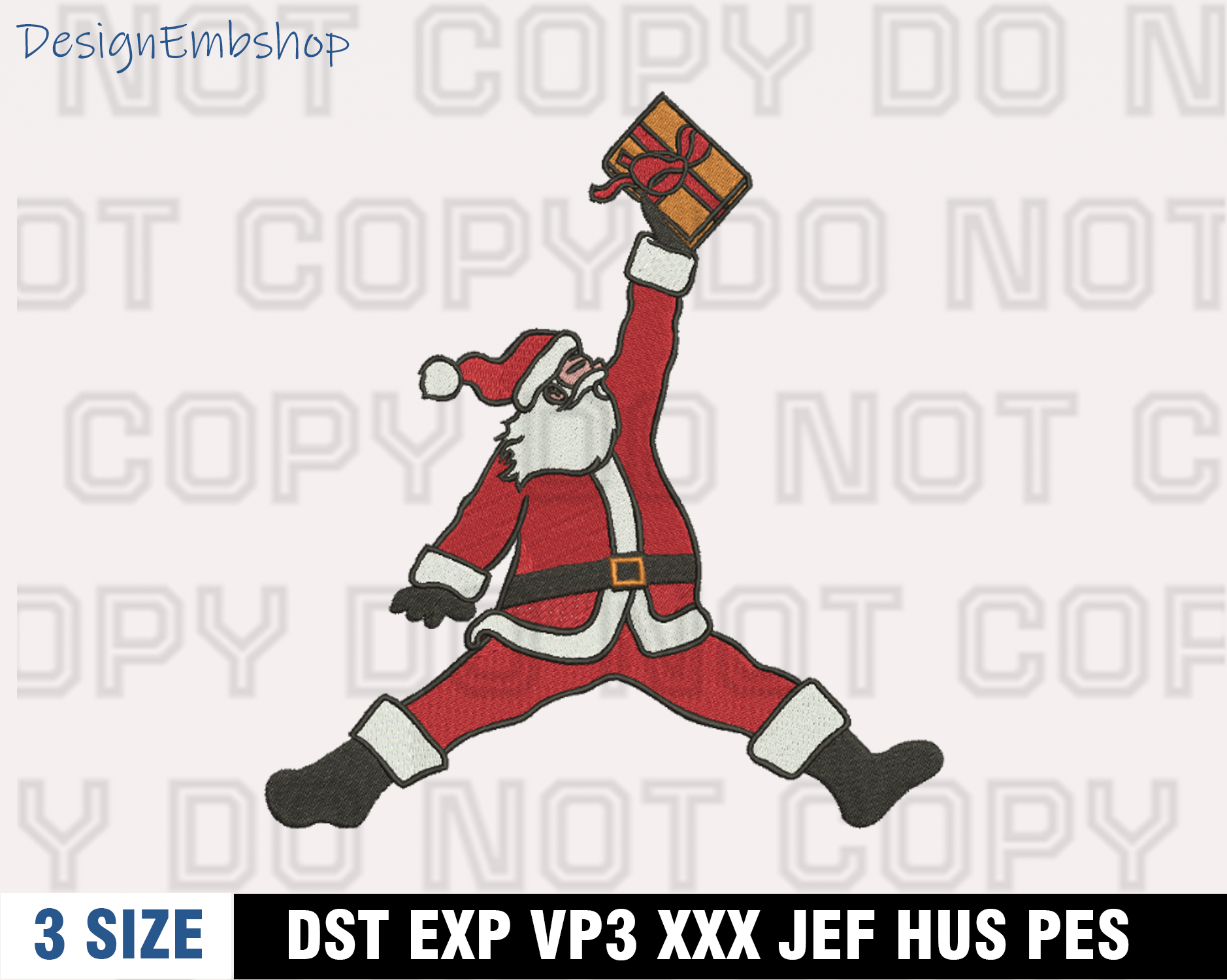 Michael Jordan Santa Claus Christmas Embroidery Designs, Chr - Inspire ...