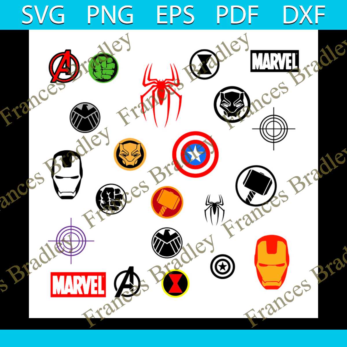 Logo Marvel Svg, Logo Ironman, Hulk, Thor, Spiderman,etc... | Inspire ...