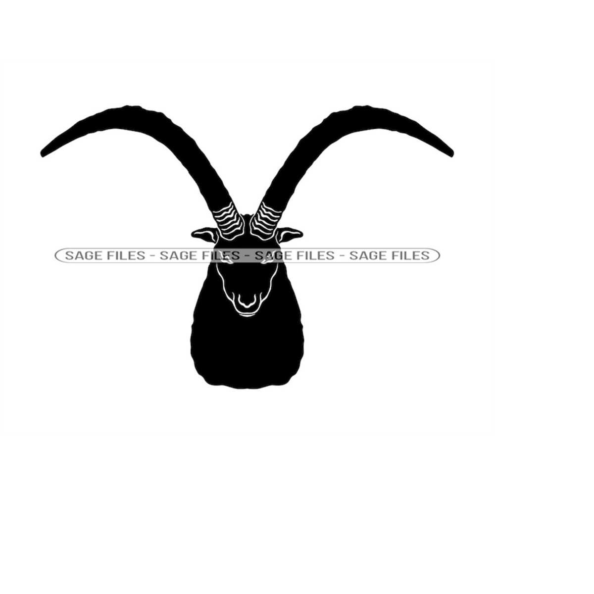 Ibex Head 2 SVG, Ibex Head SVG, Ibex Mascot SVG, Ibex Clipar | Inspire ...