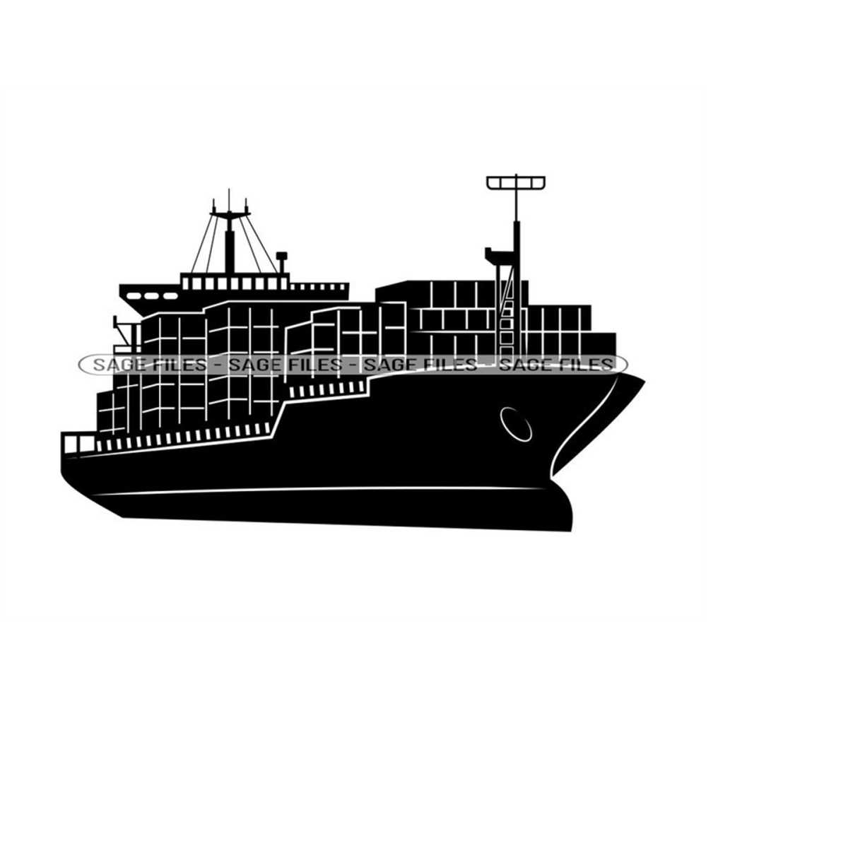 Container Ship SVG, Shipping Svg, Ship Svg, Container Ship C - Inspire ...