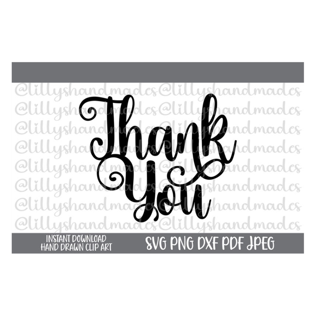 Thank You Svg File, Thank You Png, Thank You Card Svg, Thank - Inspire ...