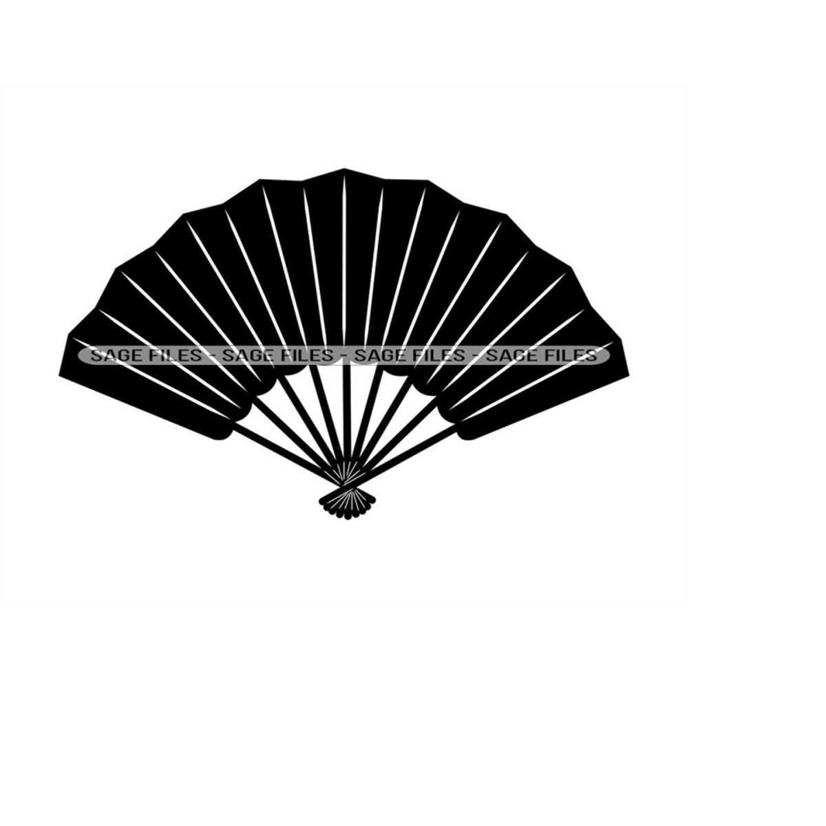 Folding Hand Fan Outline SVG, Hand Fan Svg, Hand Fan Clipart - Inspire ...