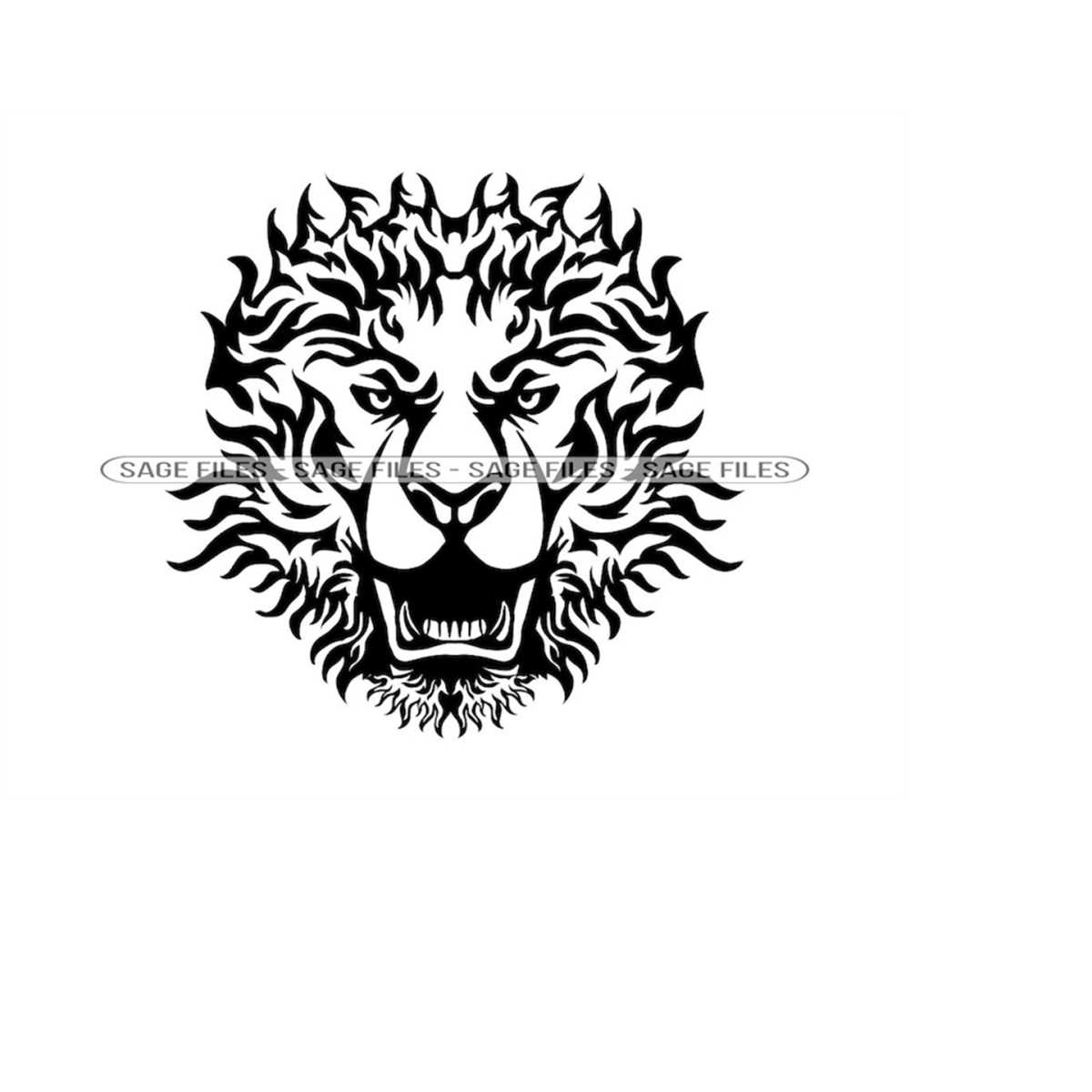 Flaming Lion SVG, Lion Svg, Lion Clipart, Lion Files for Cri - Inspire ...
