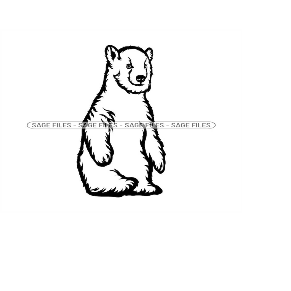 Polar Bear Cub 2 SVG, Baby Bear Svg, Baby Polar Bear Svg, Po | Inspire ...