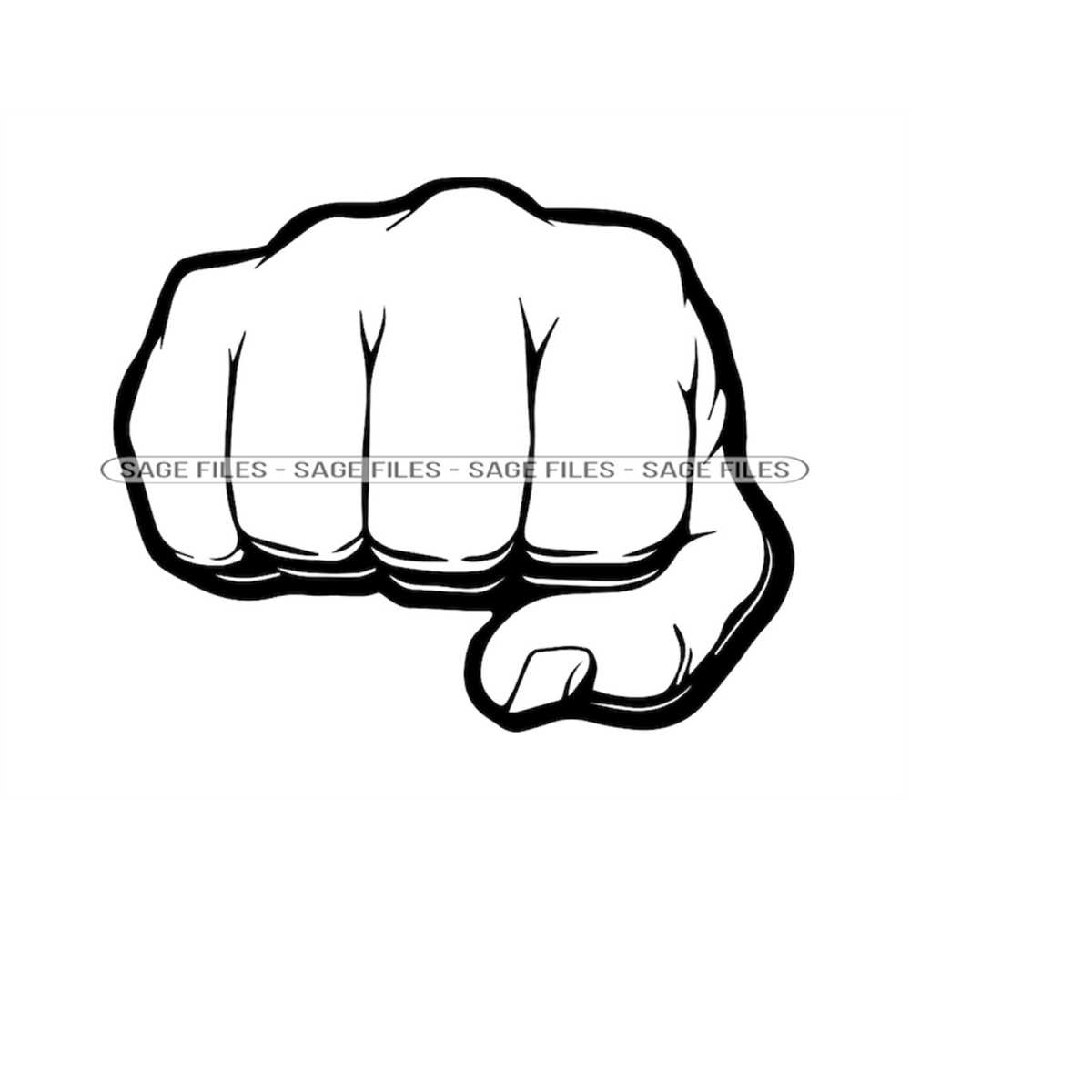 Fist 2 Svg, Fist Svg, Hand Svg, Fist Clipart, Fist Files for - Inspire ...