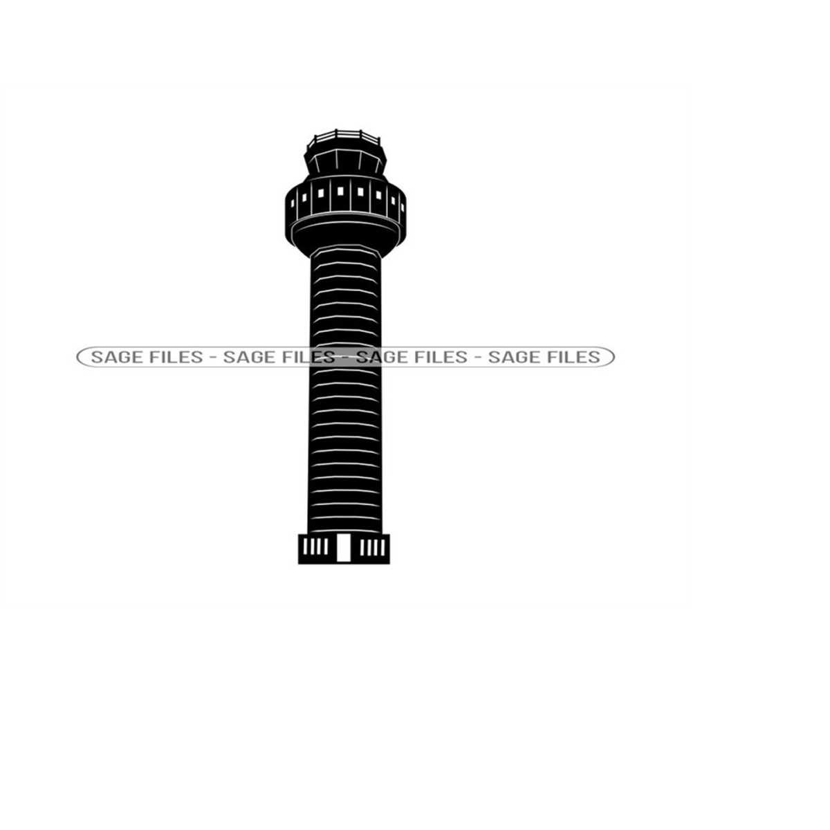 Air Traffic Control Tower SVG, Airport Control Tower Svg, Ai | Inspire ...