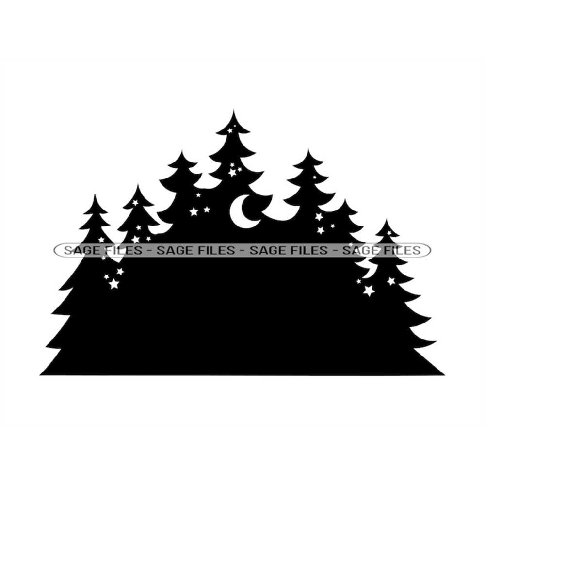 Forest Stars SVG, Forest Svg, Woods Svg, Camping Svg, Wildli - Inspire ...