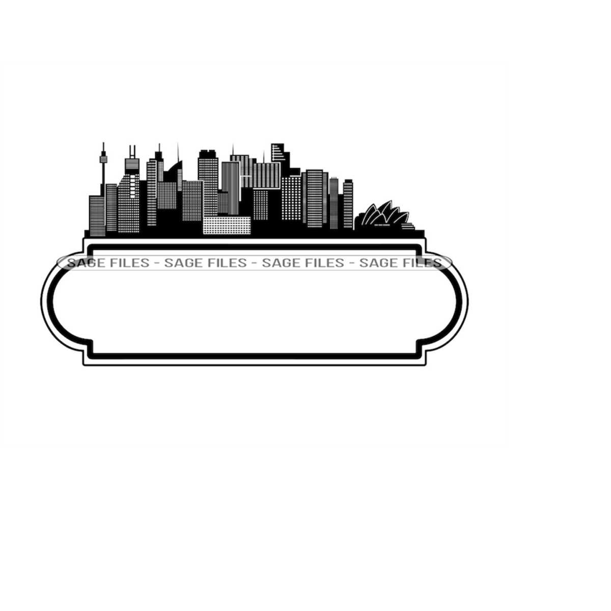 sydney skyline svg - Inspire Uplift
