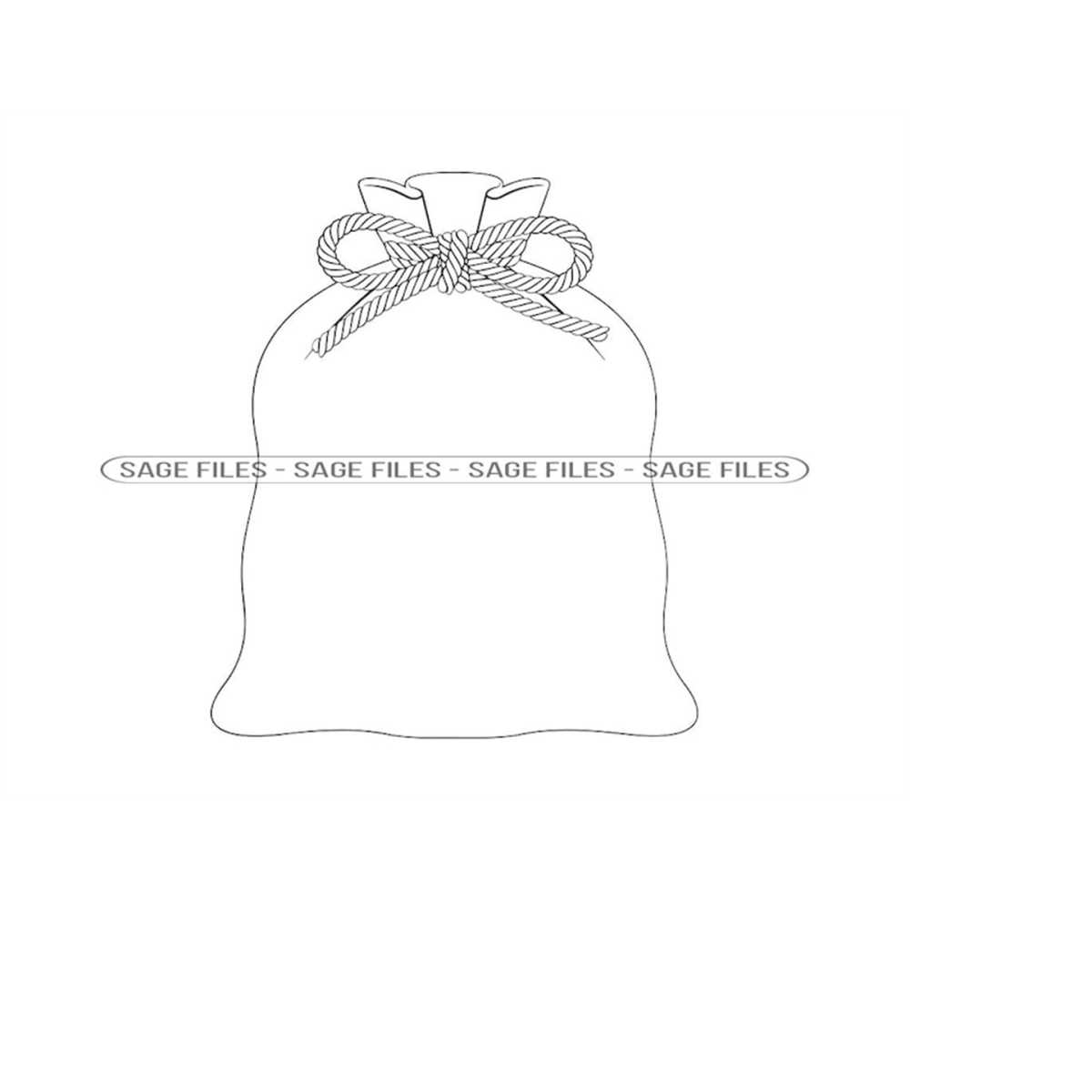 Sack Outline SVG, Sack SVG, Bag Svg, Sack Clipart, Sack File | Inspire ...